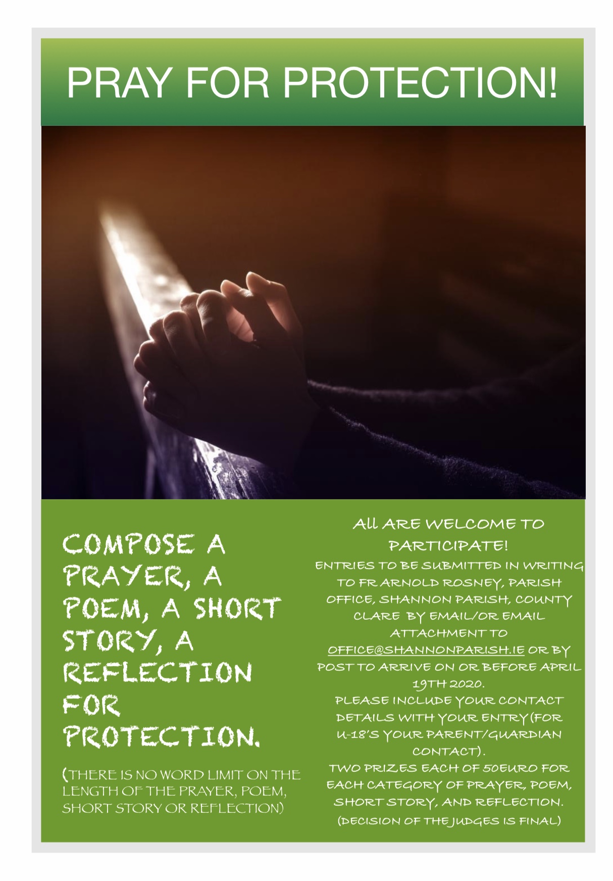 Prayer, Poem, Short Story, Reflection for Protection - St Senan's ...