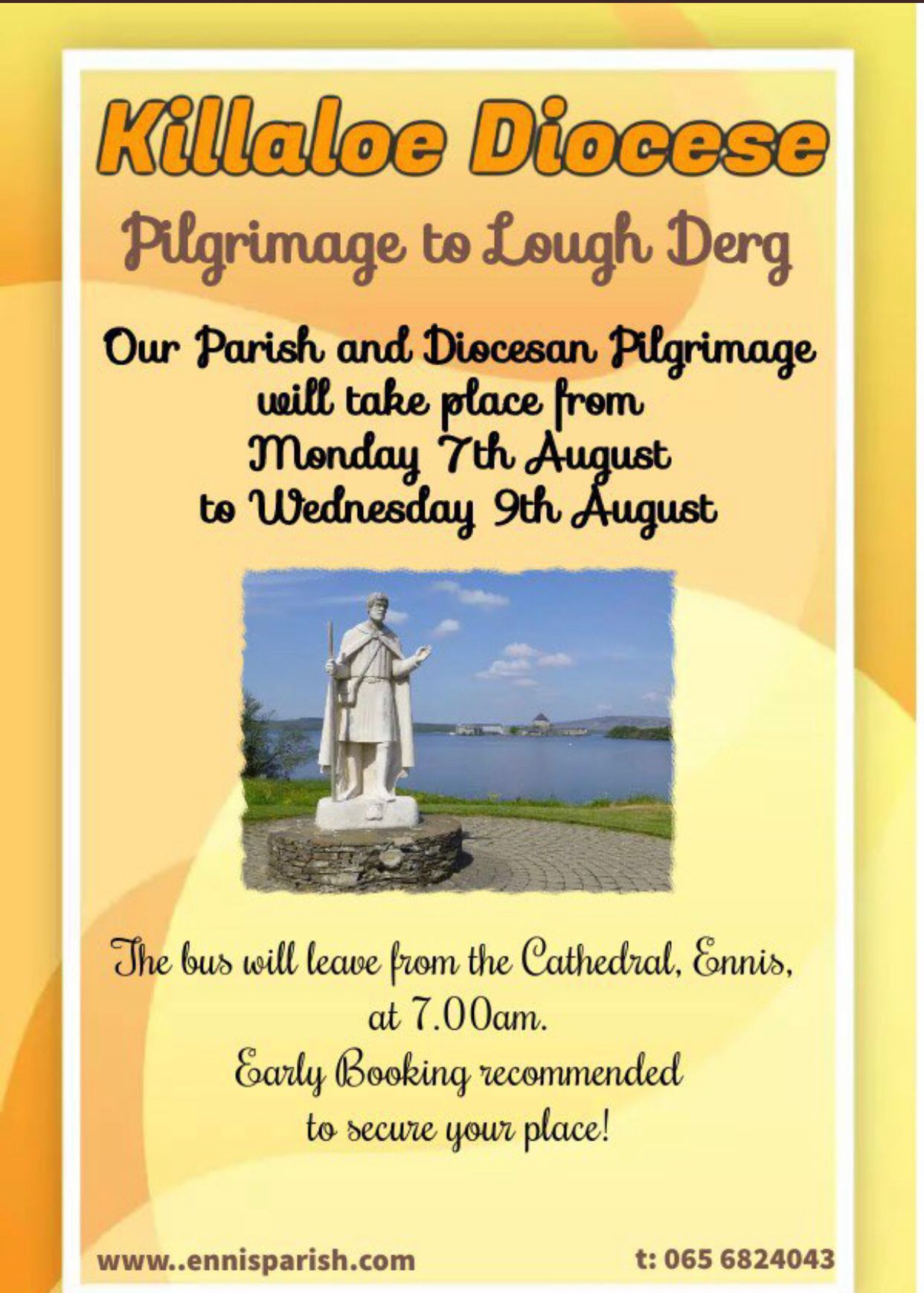 Pilgrimage to Lough Derg - St Senan's Parish, Shannon