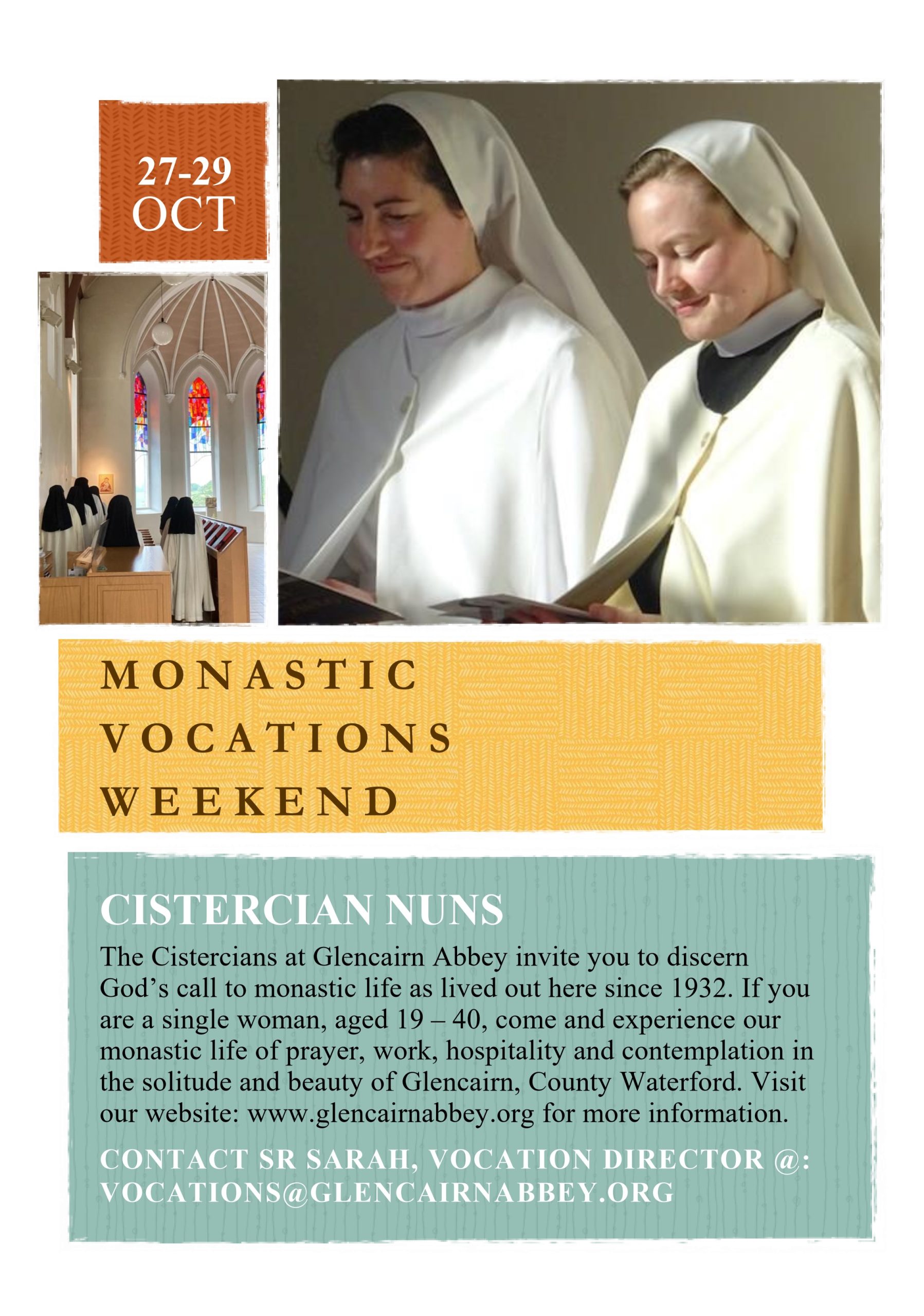 Monastic Vocations Weekend - St Senan's Parish, Shannon